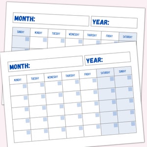 Printable Perpetual Calendar Printable Calendar Blank Calendar Template ...