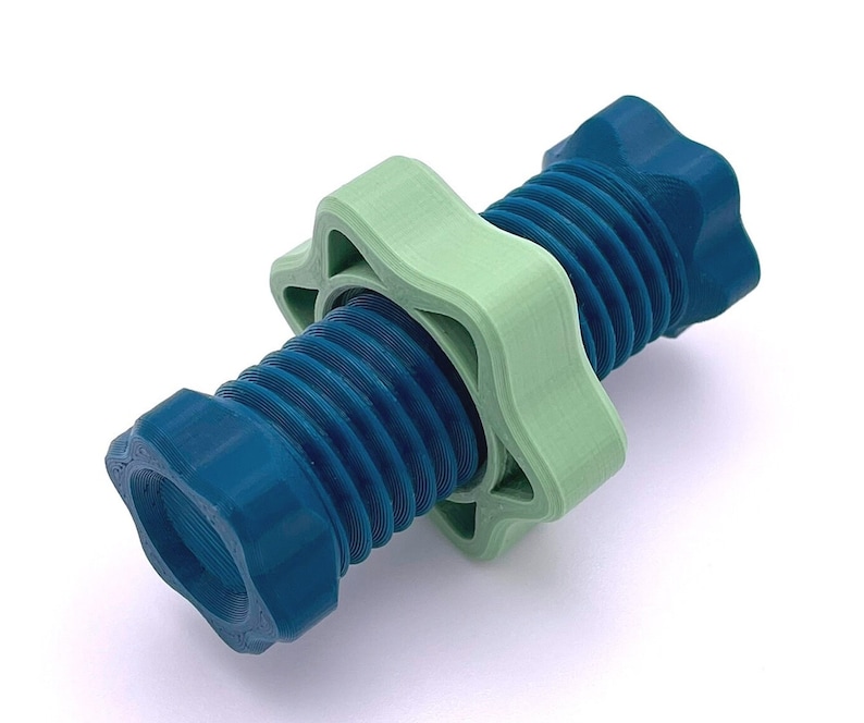3D Printed Two Headed Screw Toy - Etsy