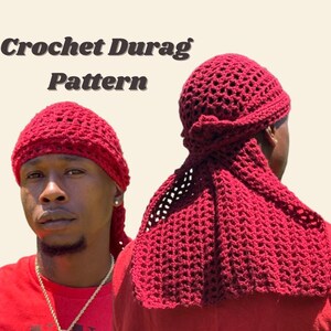 Unisex Crochet Durag Pattern PDF | Beginner Friendly | Easy DIY ...