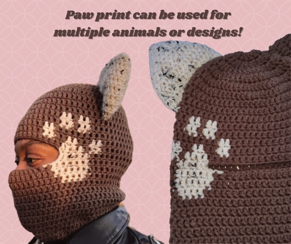 Cat Paw Print Crochet Pattern - Etsy