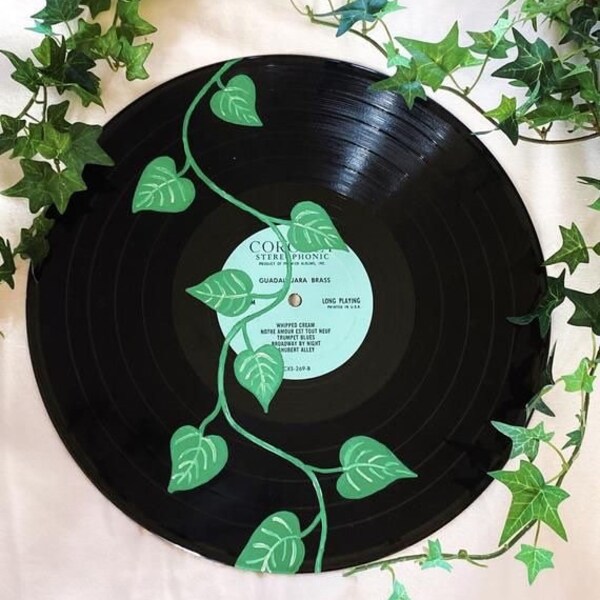 Painted Record - Etsy