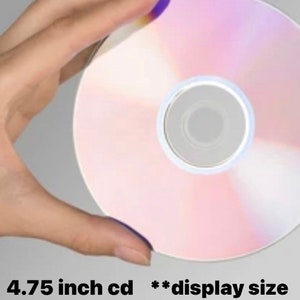 Bubbles Pattern Hand Painted Vinyl Record or Clear Cd 4.75 Diameter for ...