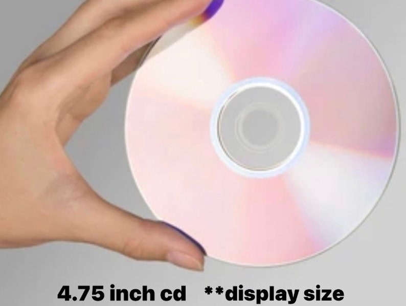 Bubbles Pattern Hand Painted Vinyl Record or Clear Cd 4.75 Diameter for ...