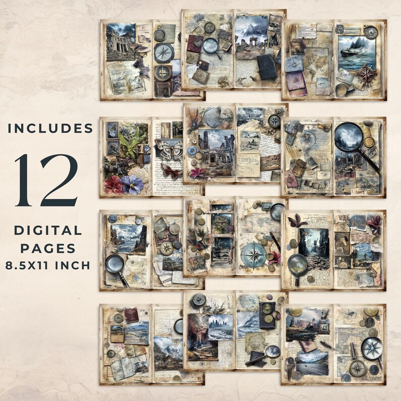 Cabinet of Curiosities Explorer Collection Junk Journal | Victorian ...