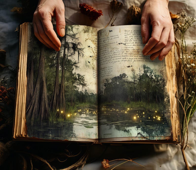 Ethereal Swamp Junk Journal | Firefly Swamp Scrapbooking Pages ...