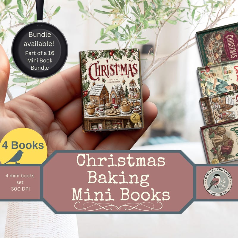 Christmas Mini Books - Etsy