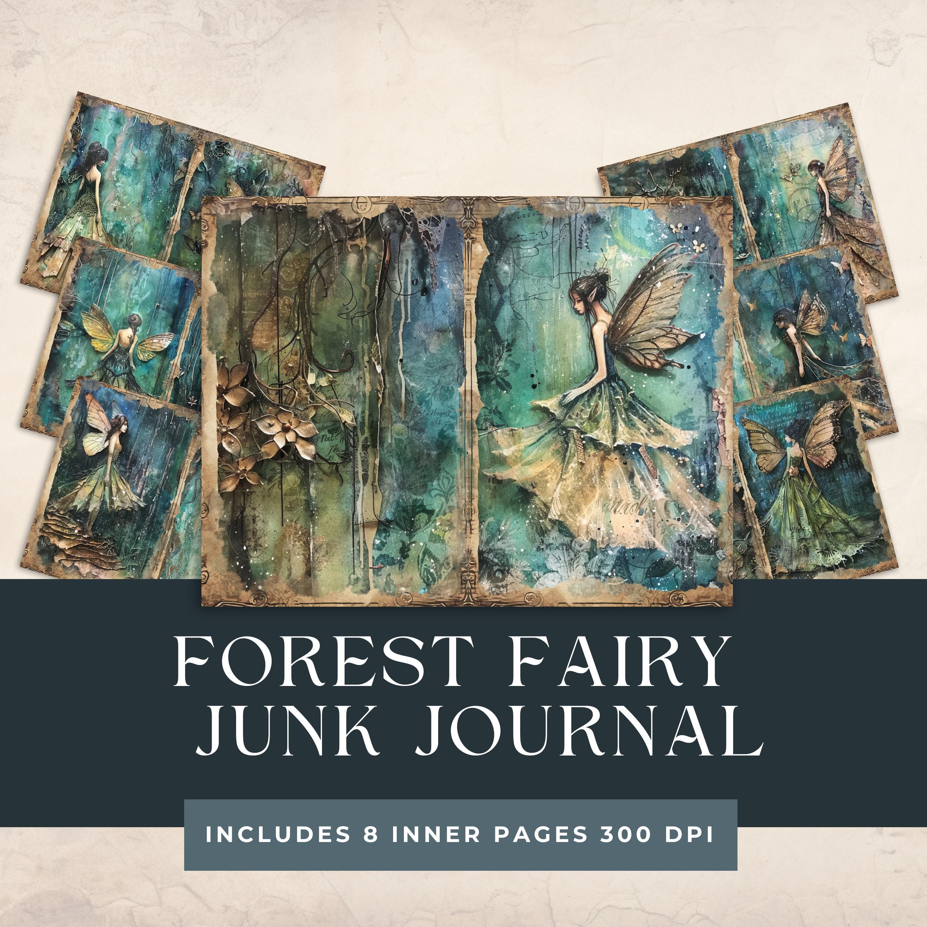 Fantasy Fairy Collage Printable | Deep Forest Collage Sheet | Fantasy ...