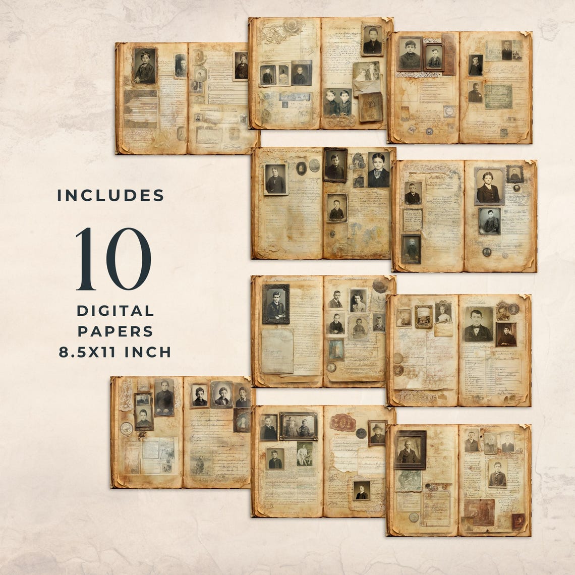 Forgotten Family Archive – Printable Vintage Junk Journal Kit ...