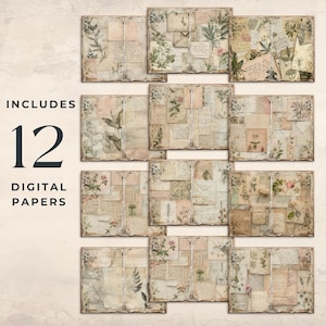 Nature Junk Journal | Vintage Ephemera | Vintage Journal Pages ...