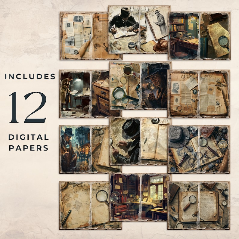 Mystery Case File | True Crime Junk Journal | Vintage Detective Junk ...