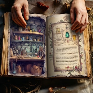 Wizard Book Workshop Junk Journal | Secret Library | Dark Academia ...