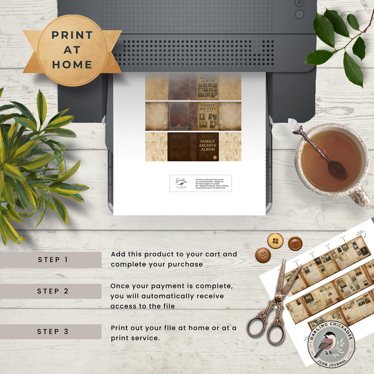 Family Archive Album 4 Printable Mini Books | Printable Ancestral Mini ...