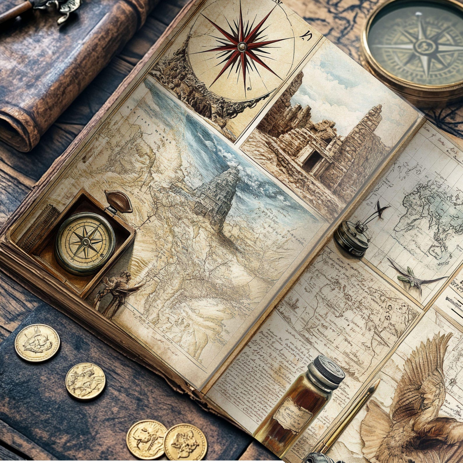 Cabinet of Curiosities Explorer Notes Junk Journal | Victorian Science ...