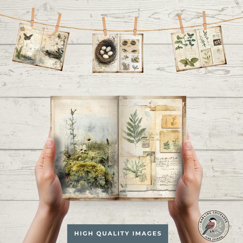 Spring Nature Journal Kit | Printable Junk Journal for Spring ...