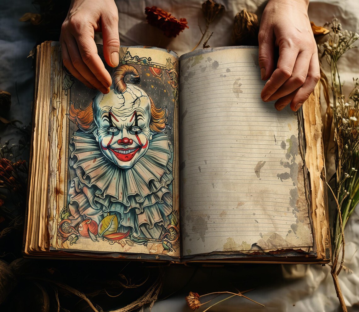 Halloween Diaries Junk Journal Pages Spooky Printables Holiday ...