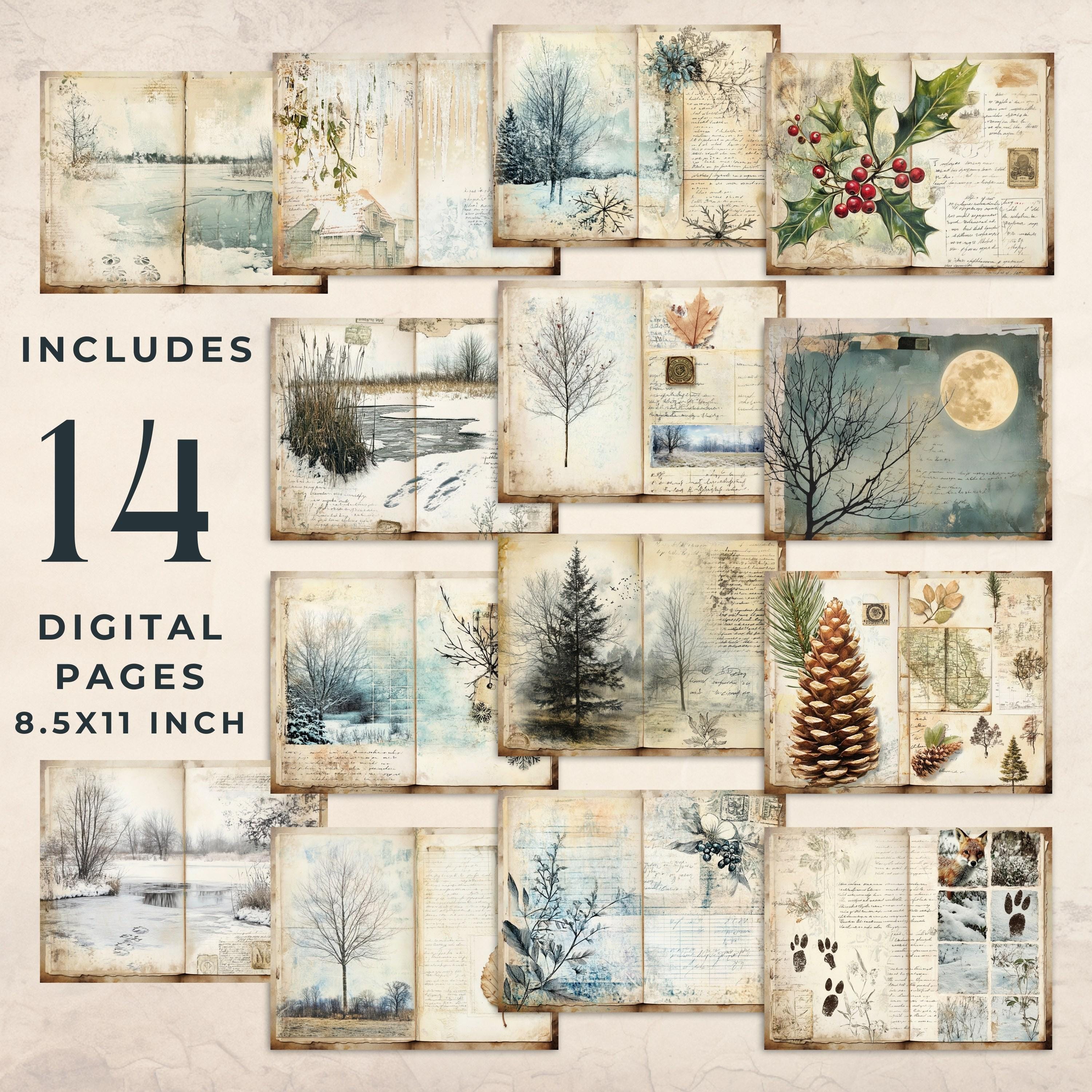 Winter Nature Journal Kit | Printable Junk Journal for Winter ...