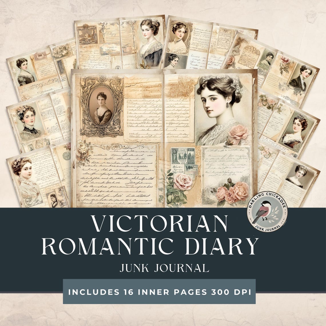 Victorian Romantic Diary Junk Journal | Regency Romance Printable ...