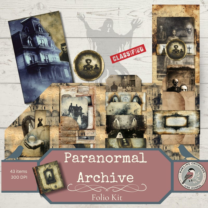 Cryptid Journal Ephemera - Etsy UK