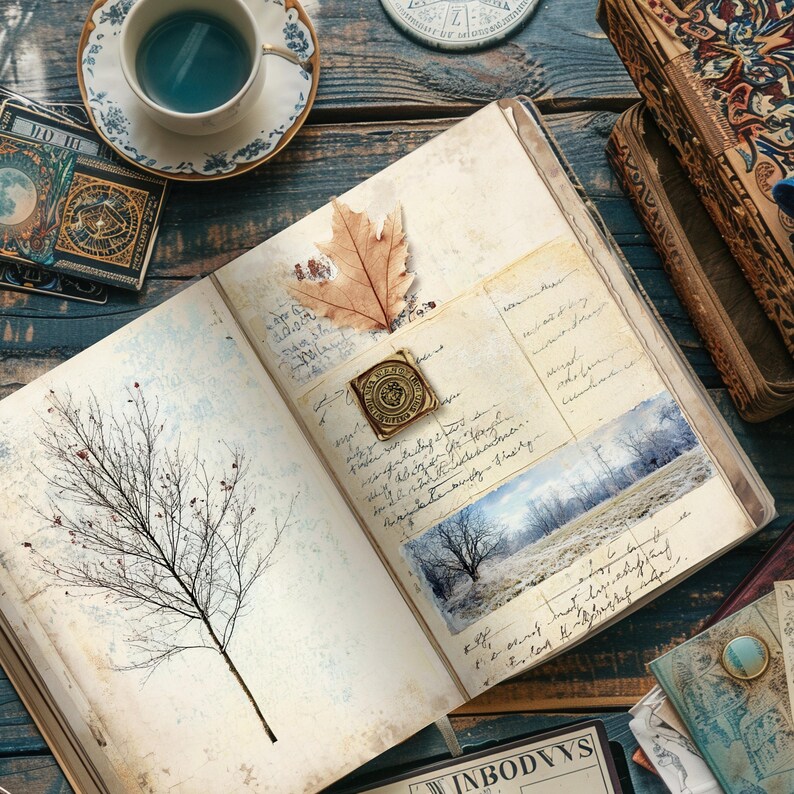 Winter Nature Journal Kit | Printable Junk Journal for Winter ...