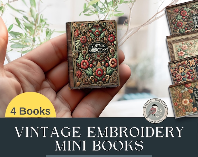 Gardening Mini Books – Set of 4 | Vintage Garden Journal With Cozy ...