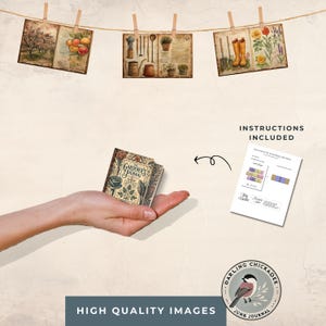 Gardening Mini Books – Set of 4 | Vintage Garden Journal With Cozy ...