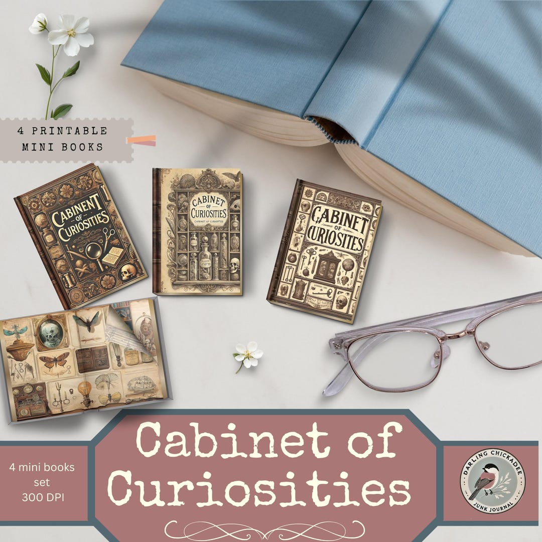 Cabinet of Curiosities Mini Books – Set of 4 | Printable Mini Books for ...