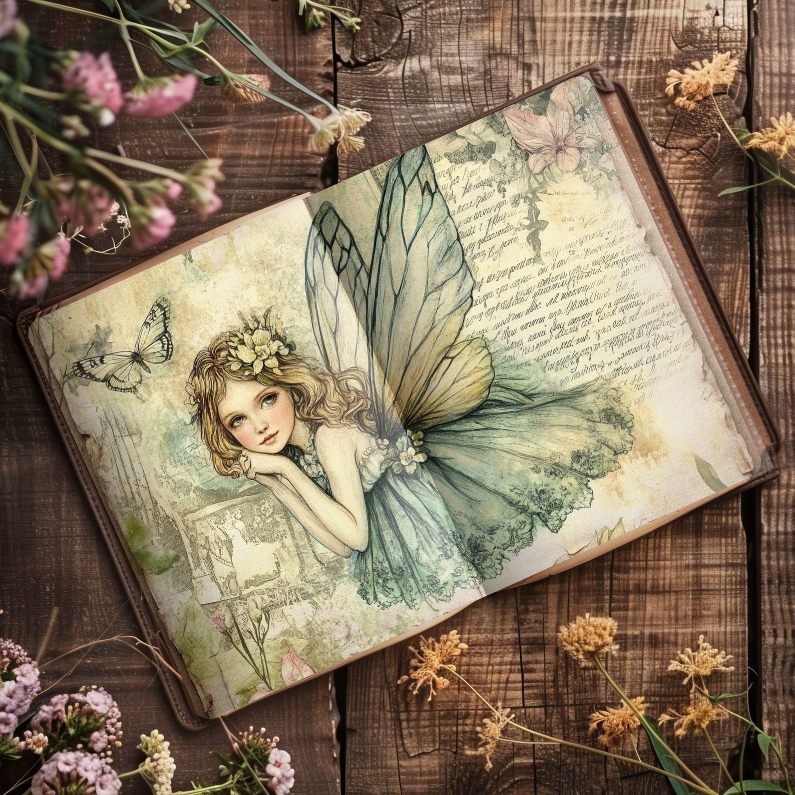 Whisper of the Fairy Woodland Junk Journal | Fairy Scrapbooking ...