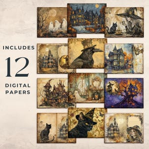 Magic Halloween Junk Journal | Printable Halloween Pages | Halloween ...