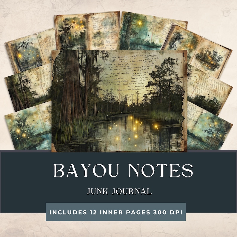 Ethereal Swamp Junk Journal | Firefly Swamp Scrapbooking Pages ...