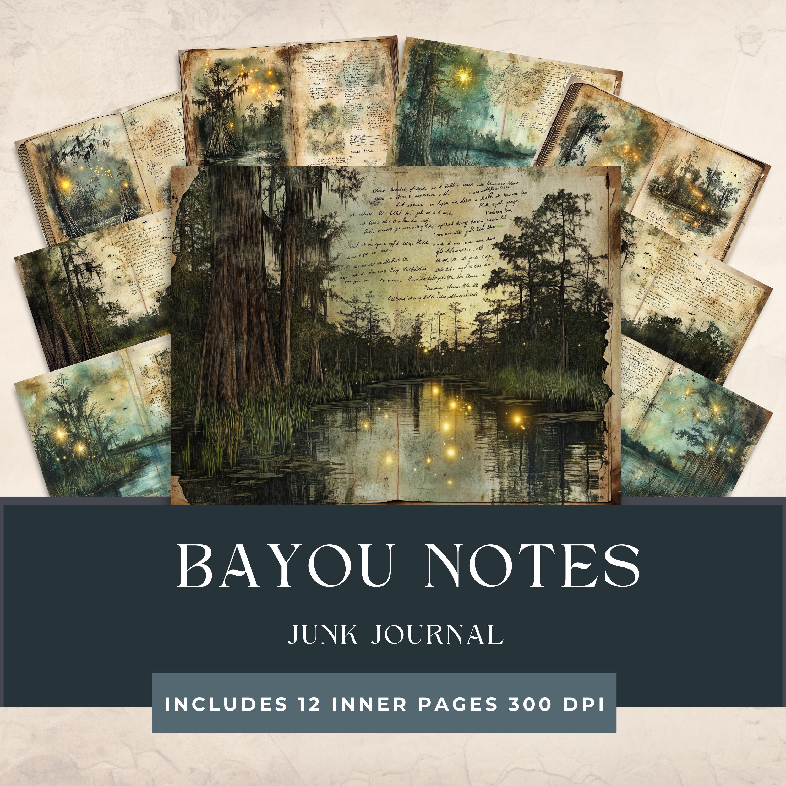 Ethereal Swamp Junk Journal | Firefly Swamp Scrapbooking Pages ...