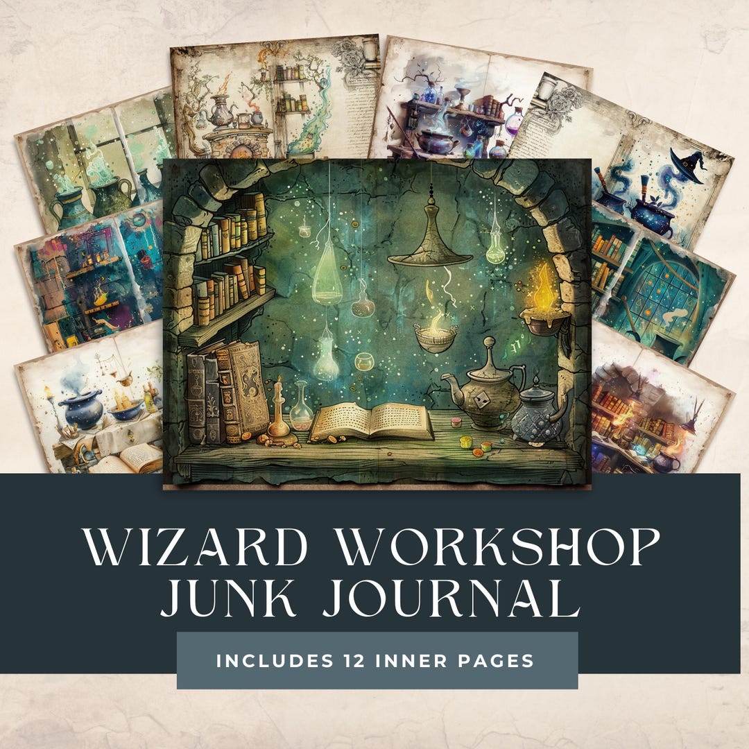 Junk Journal | Wizard | Magic Workshop | Magic School | Fantasy ...