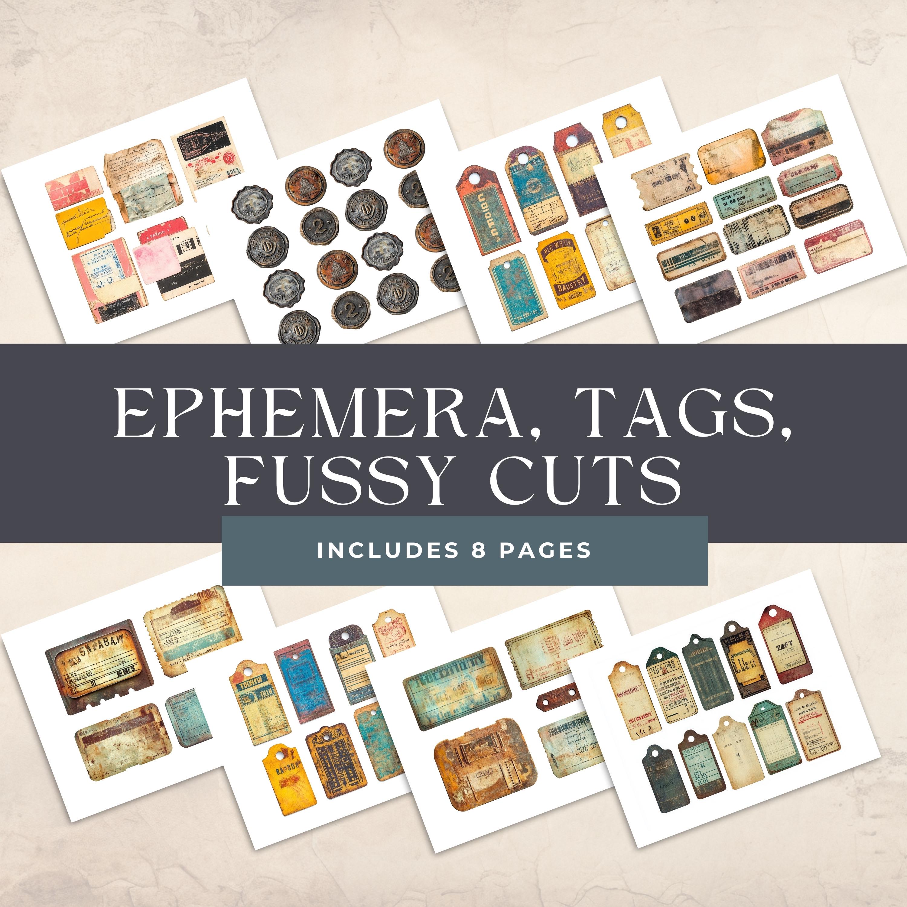 Vintage Train Junk Journal Kit | Railway Memories Printable Ephemera ...