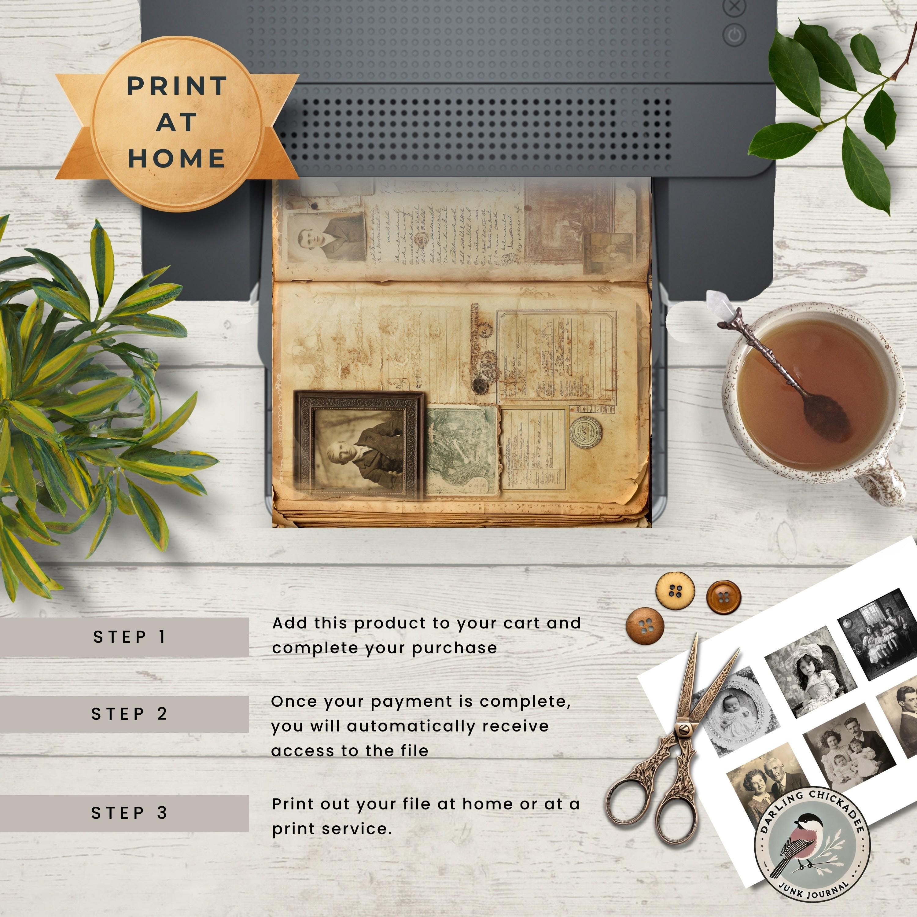 Forgotten Family Archive – Printable Vintage Junk Journal Kit ...
