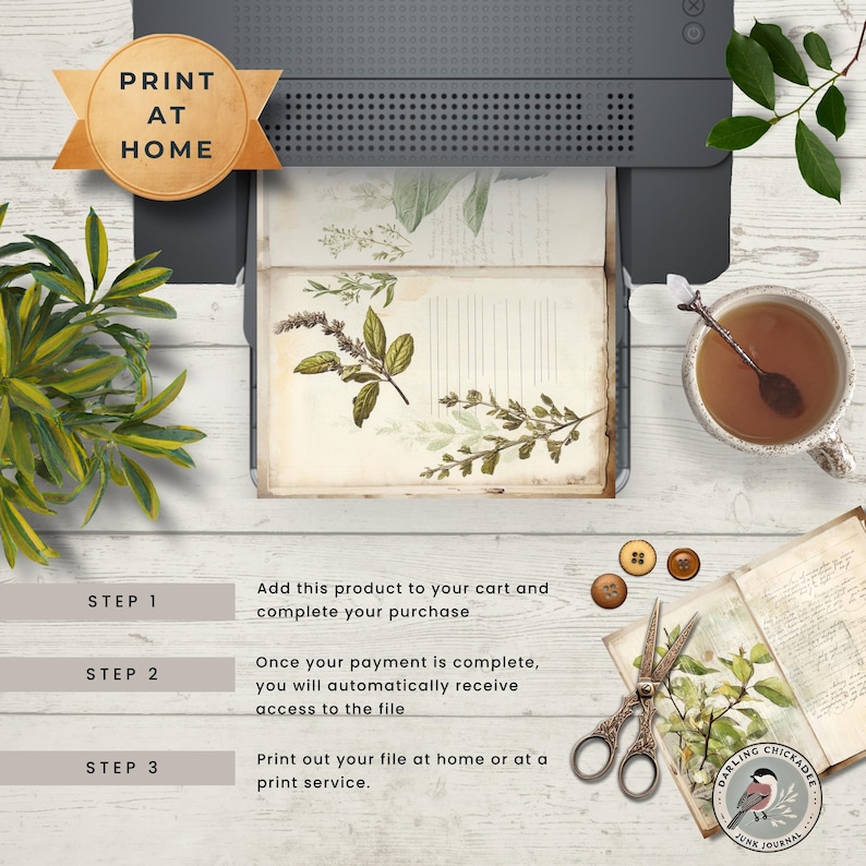 Spring Nature Journal Kit | Printable Junk Journal for Spring ...