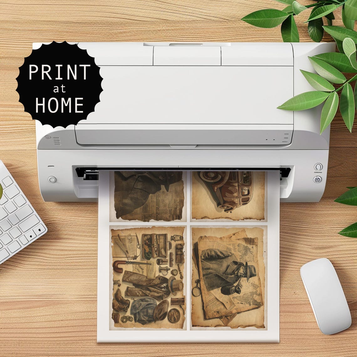 Detective Junk Journal Cards Digital Scrapbook Paper Kit Detective ...