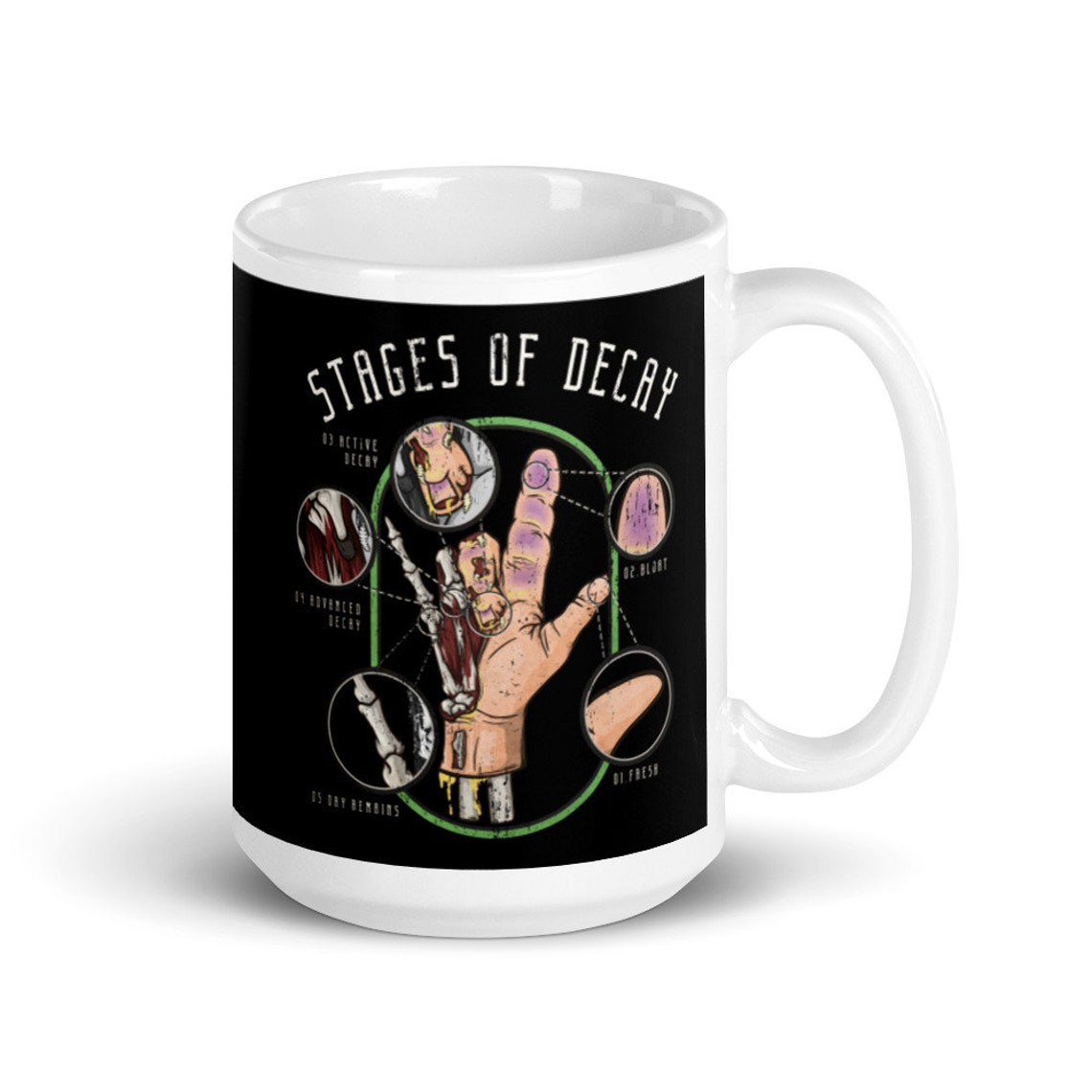 5 Stages of Decay Hand Human Decomposition Forensic - Etsy