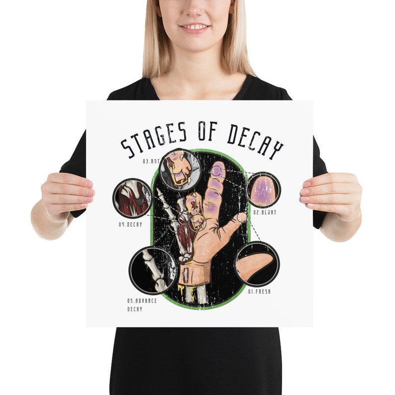 5 Stages of Decay / Stages of Composition Coroner Poster / - Etsy Australia