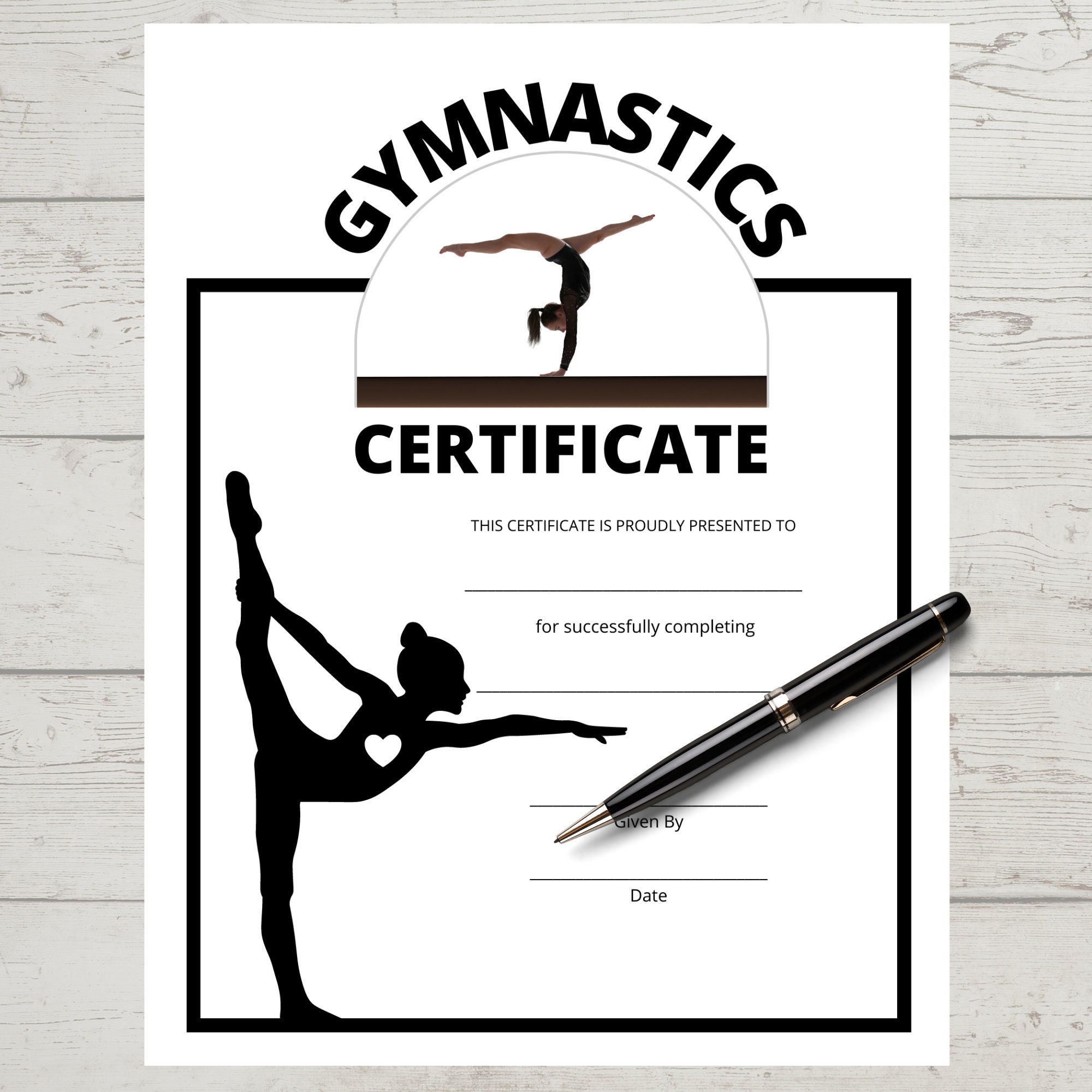 Gymnastics Certificate, Achievement, Award, Sports MVP, Certificate of ...