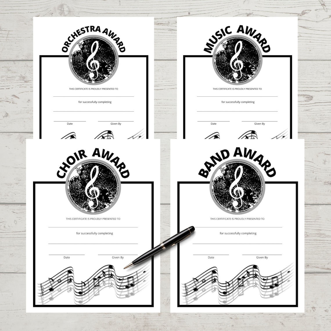 Certificate of Achievement, Music Award, Choir Award,orchestra Award ...