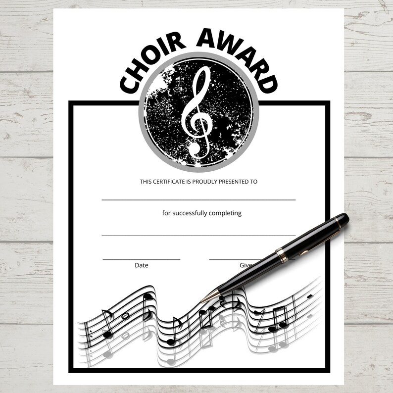 Certificate of Achievement, Music Award, Choir Award,orchestra Award ...