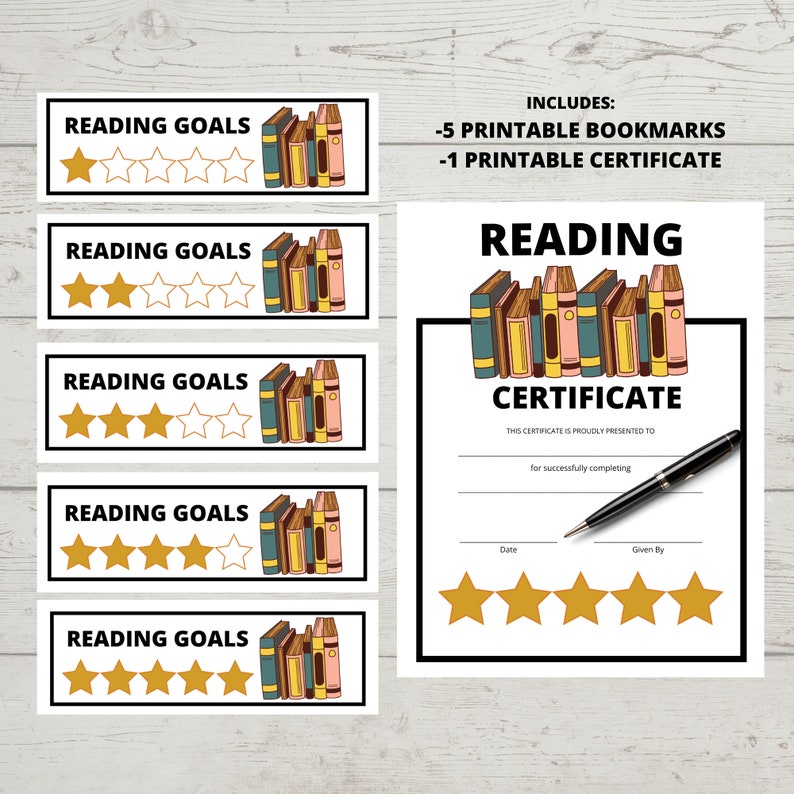 Reading Certificate, Achievement, Award, Star Reader, Certificate of ...