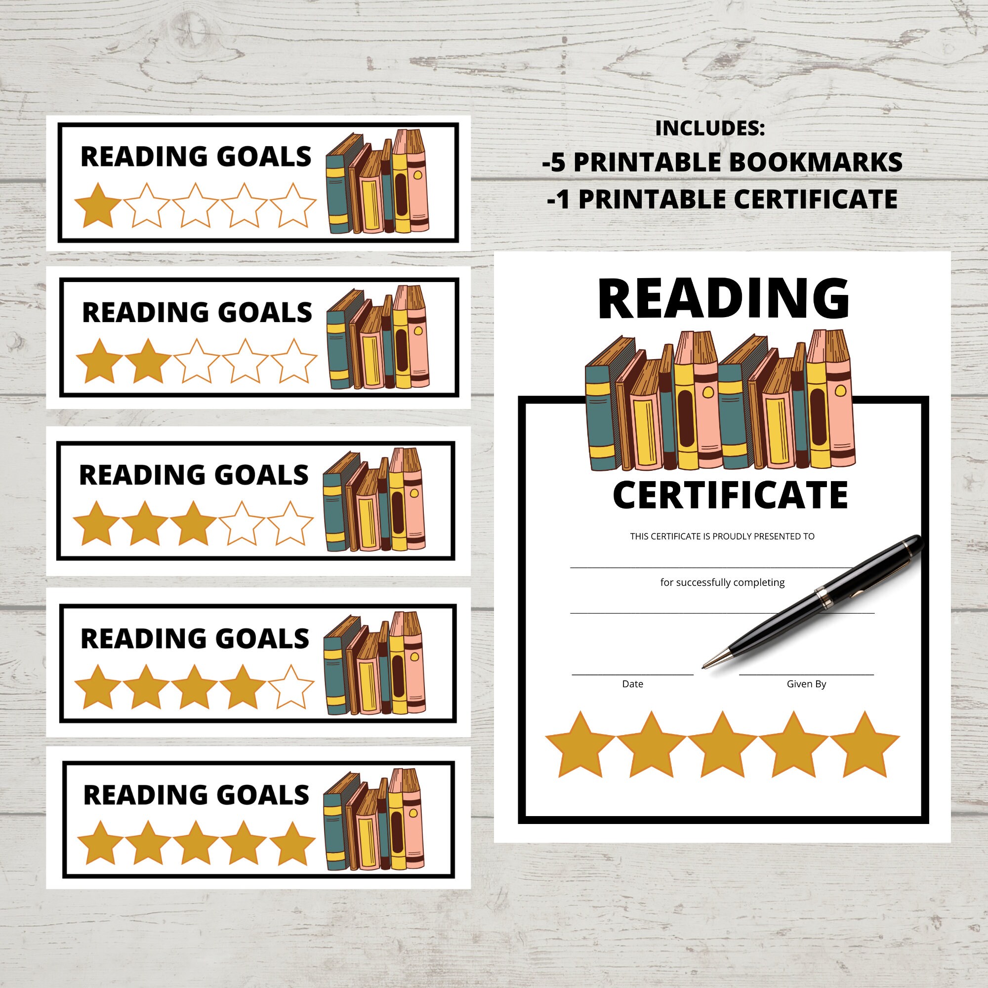 Reading Certificate, Achievement, Award, Star Reader, Certificate of ...