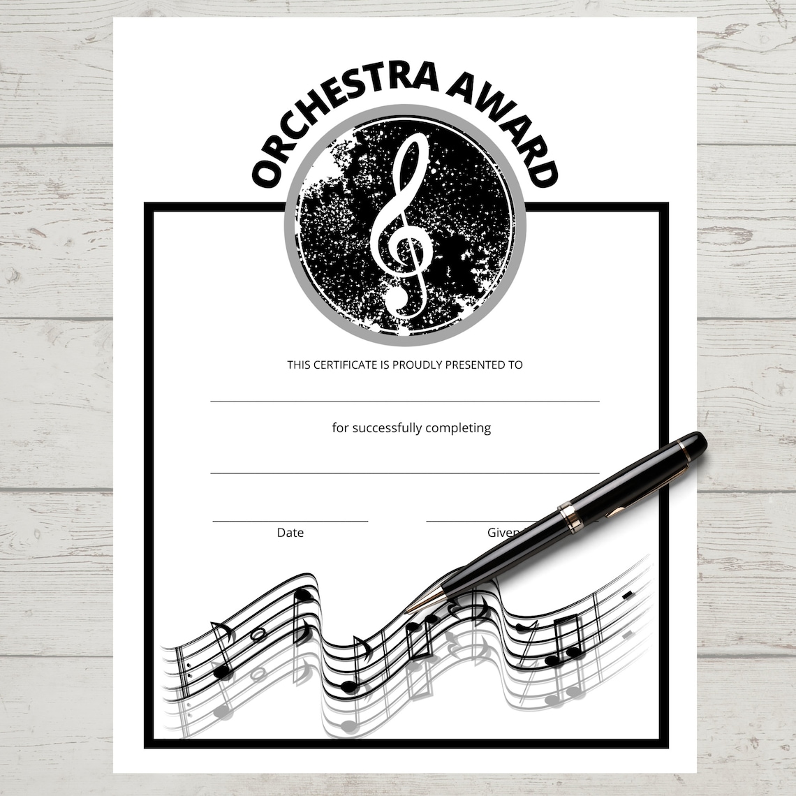 Certificate of Achievement, Music Award, Choir Award,orchestra Award ...