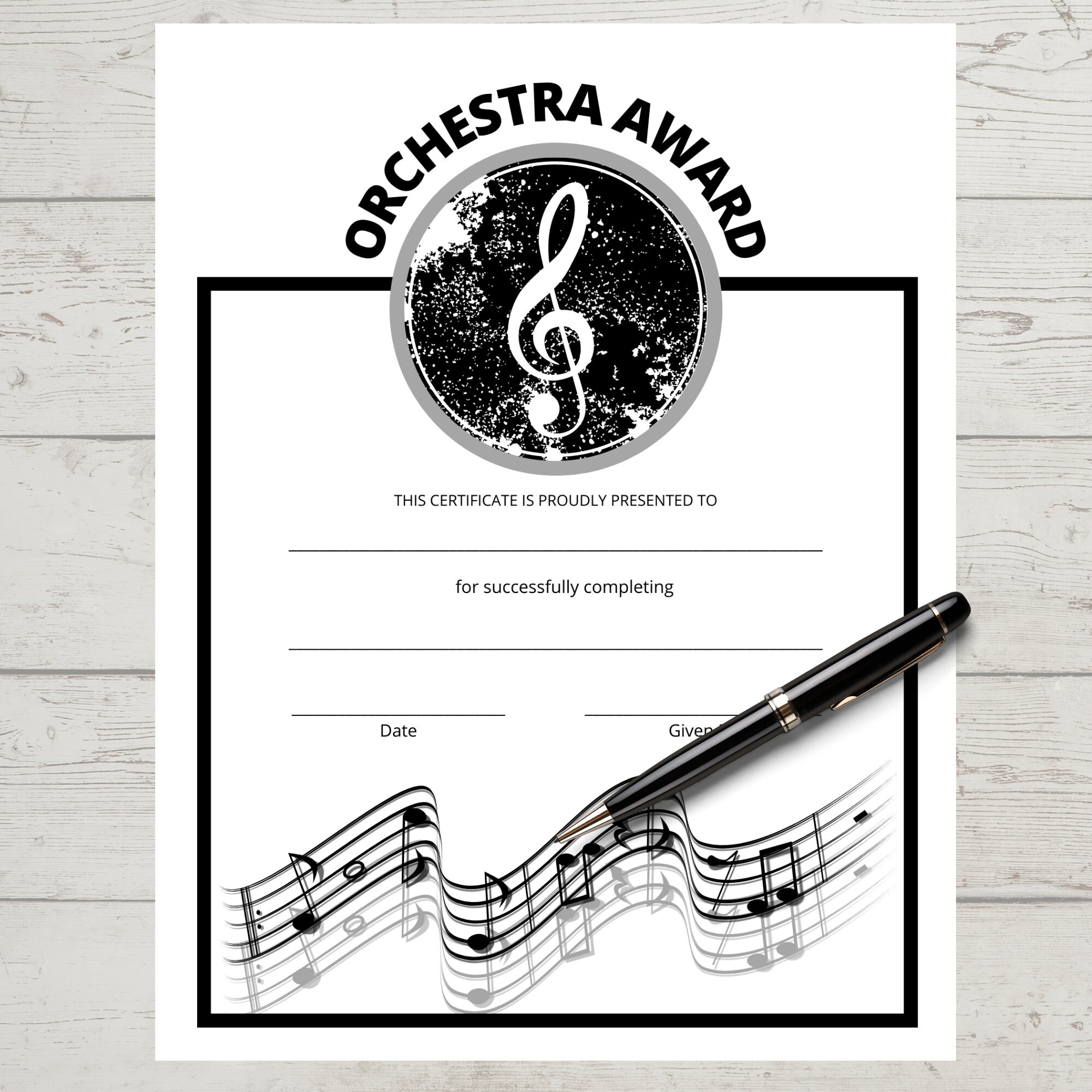 Certificate of Achievement, Music Award, Choir Award,orchestra Award ...