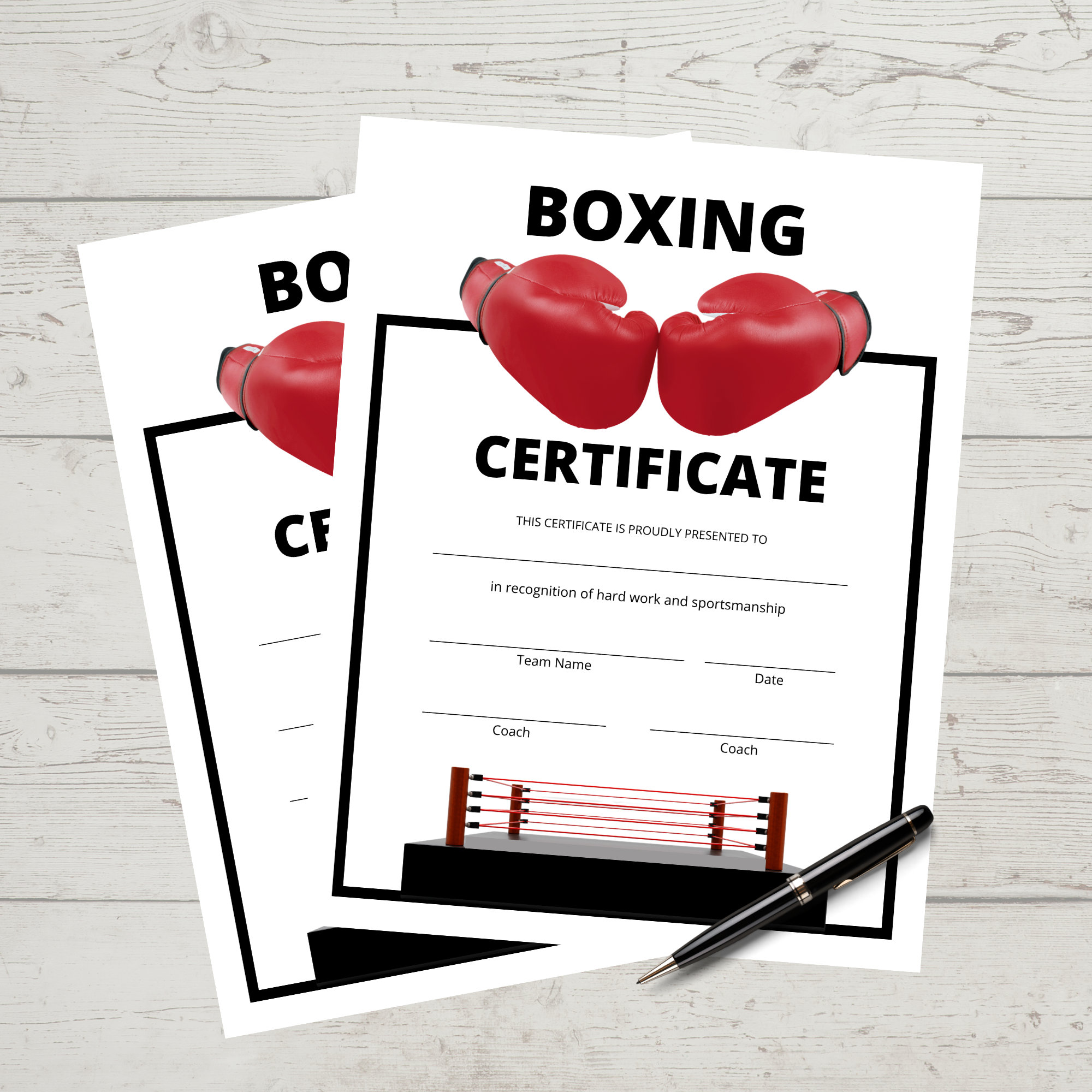 Wwe Certificate Template