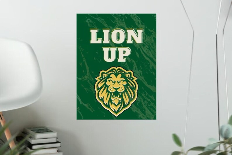 Lion up Poster - Etsy