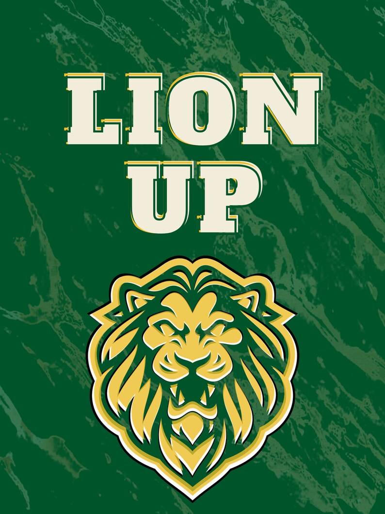 Lion up Poster - Etsy