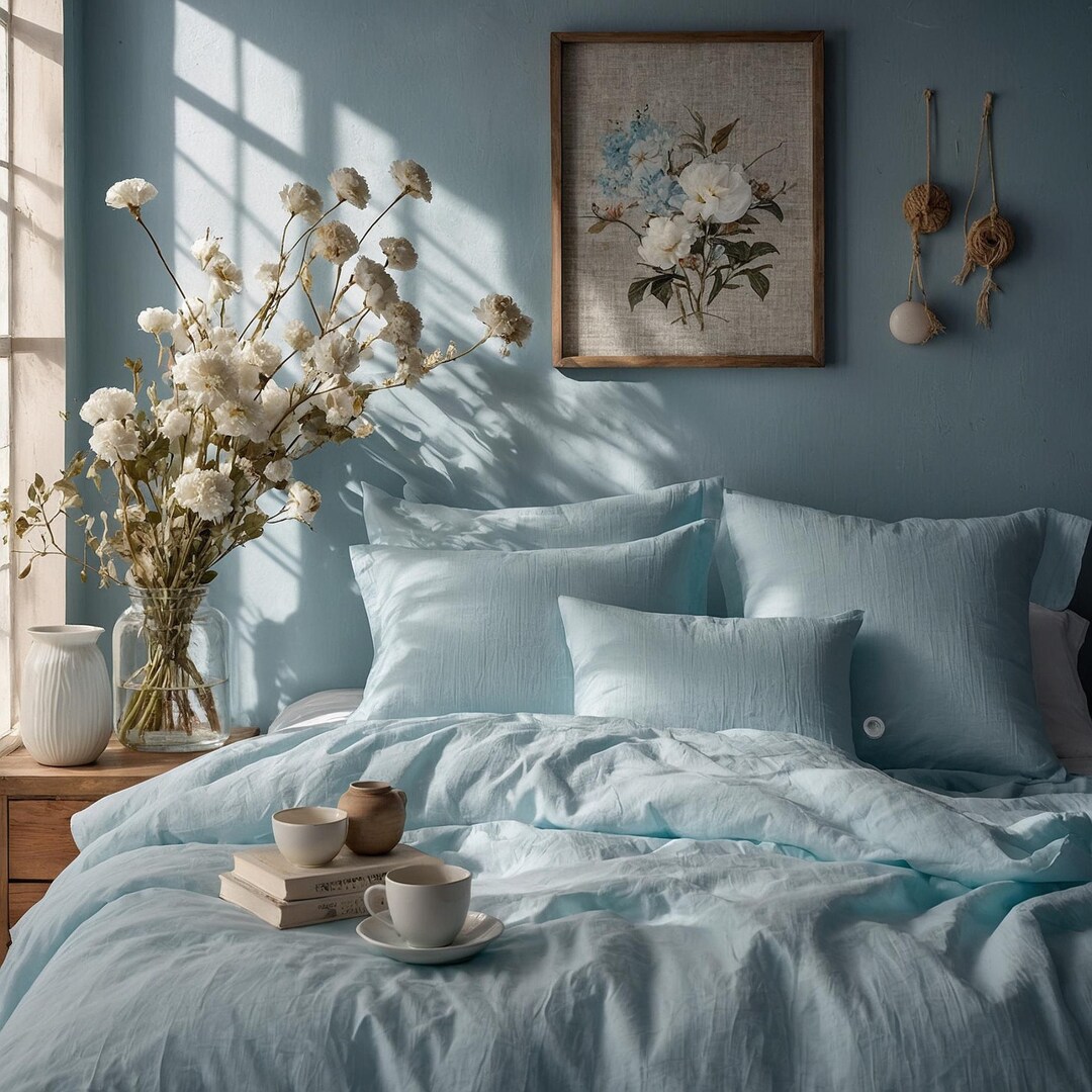Gauze Cotton Duvet Cover Set: Soft Muslin Bedding, Organic Cotton - Etsy