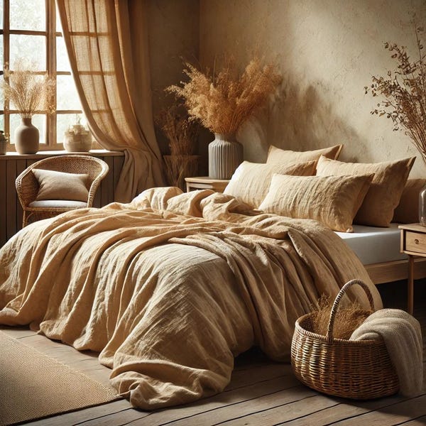 Boho Rustic Bedding - Etsy UK