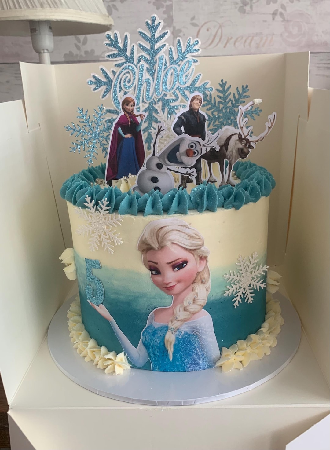 Frozen Cake Topper Set - Etsy